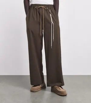 SONG FOR THE MUTE Wide-leg Drawstring Trousers