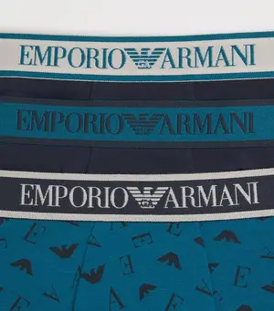 Emporio Armani Stretch-cotton Logo Trunks