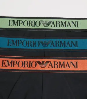 Emporio Armani Stretch-cotton Logo Briefs