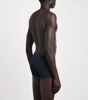 Emporio Armani Stretch-cotton Logo Trunks