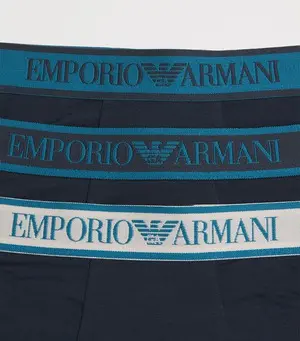 Emporio Armani Stretch-cotton Logo Trunks