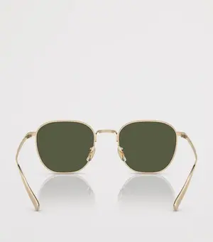 Oliver Spencer Titanium Rynn Square Sunglasses