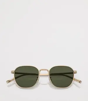 Oliver Spencer Titanium Rynn Square Sunglasses