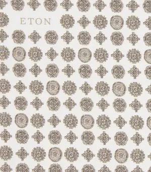 Eton Silk Medallion Pocket Square