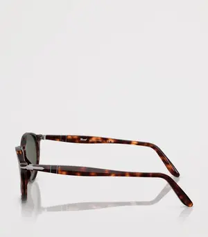 Persol Tortoiseshell Round Frame Sunglasses - Brown