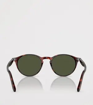 Persol Tortoiseshell Round Frame Sunglasses - Brown