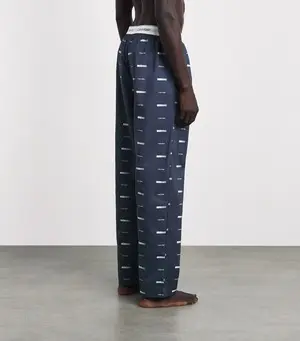 Calvin Klein Cotton Poplin Logo Pyjama Bottoms