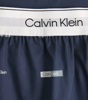 Calvin Klein Cotton Poplin Logo Pyjama Bottoms
