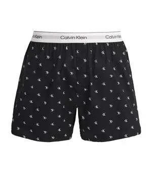 Calvin Klein Cotton Poplin Logo Pyjama Shorts
