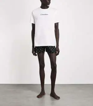 Calvin Klein Cotton Poplin Logo Pyjama Shorts