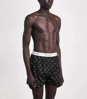 Calvin Klein Cotton Poplin Logo Pyjama Shorts