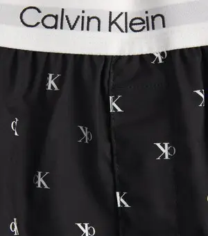 Calvin Klein Cotton Poplin Logo Pyjama Shorts