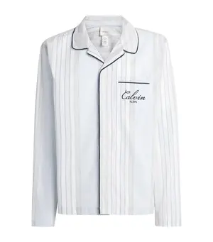 Calvin Klein Cotton Poplin Stripe Pyjama Top