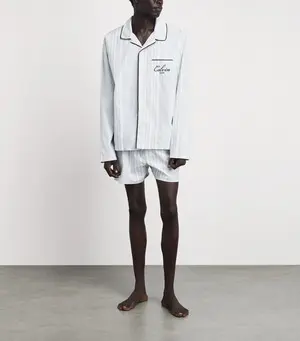 Calvin Klein Cotton Poplin Stripe Pyjama Top