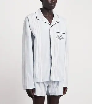 Calvin Klein Cotton Poplin Stripe Pyjama Top