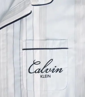 Calvin Klein Cotton Poplin Stripe Pyjama Top