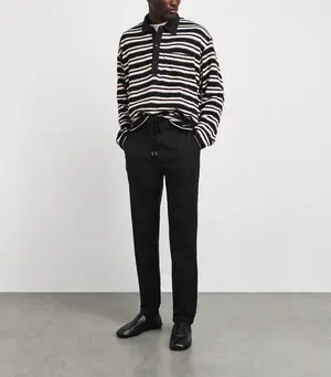 Paige Drawstring Fraser Chinos - Black
