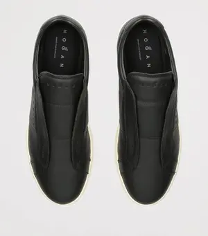 Hogan Leather Slip-on Sneakers