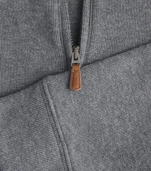 Polo Ralph Lauren Estate-rib Quarter-zip Sweater - Grey
