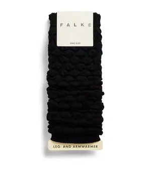 Falke Wool-blend Haze Leg-warmers - Black