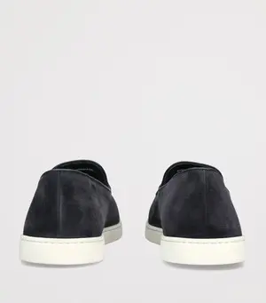 Church's Suede Peebles Slip-on Loafers - Navy