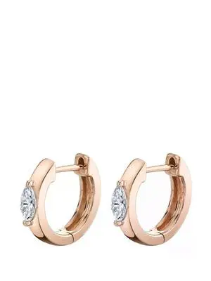 ANITA KO Diamond Huggie Earrings - Pink