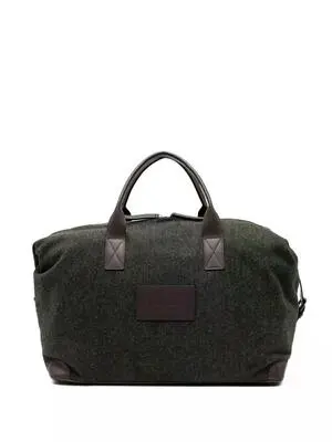 GRAN SASSO Herringbone-pattern Wool Tote Bag