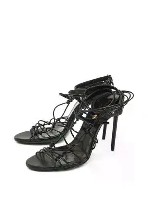 Saint Laurent Babylone Knotted Strappy Heeled Sandals