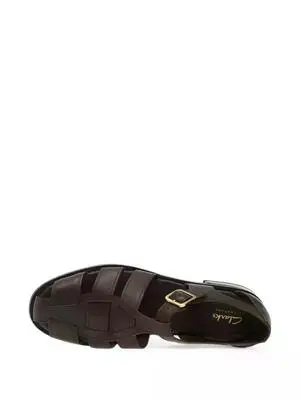 Clarks Hana Sun Cage-style Sandals With Gold-tone Hardware