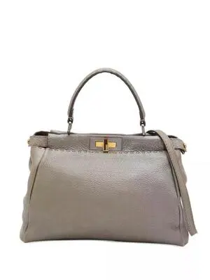 Fendi Fendi Peekaboo Medium Tote Bag Grey