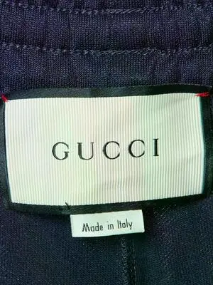 Gucci Navy Web Stripes Balloon-leg Trousers
