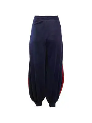 Gucci Navy Web Stripes Balloon-leg Trousers
