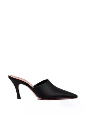 AMINA MUADDI Jamie Satin Mules