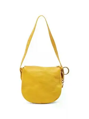 Burberry Small Leather Shoulder Bag With Knight Hardware - Yellow
