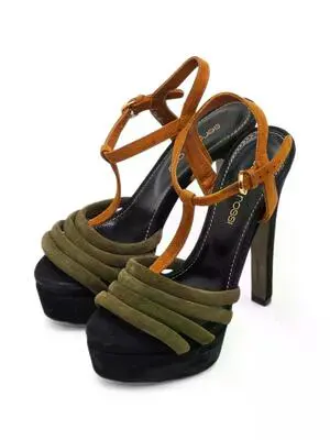 SERGIO ROSSI T-strap Platform Stiletto Sandals