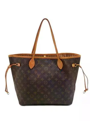 LOUIS VUITTON Neverfull Monogram Tote Bag - Brown