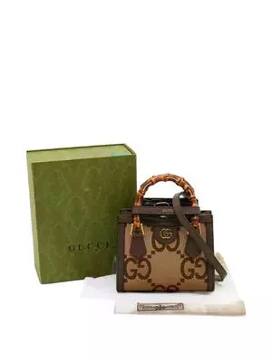 Gucci Bamboo Diana Gg Jumbo Tote Bag