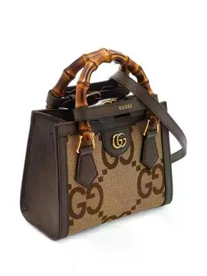 Gucci Bamboo Diana Gg Jumbo Tote Bag