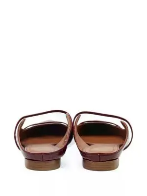 MALONE SOULIERS Maureen Croc-embossed Mules