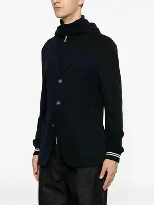 Eleventy Hooded Single-breasted Jacket