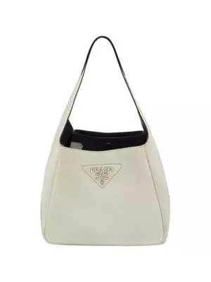Prada Small Dynamique Triangle Logo Tote Bag