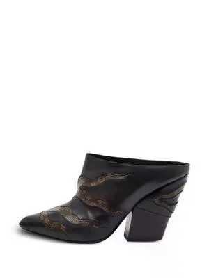 LOUIS VUITTON Monogram Canvas Pointed-toe Mules