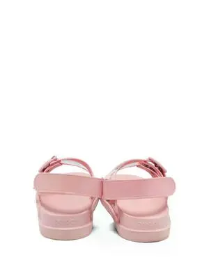 Gucci Rubber Double G Slingback Sandals