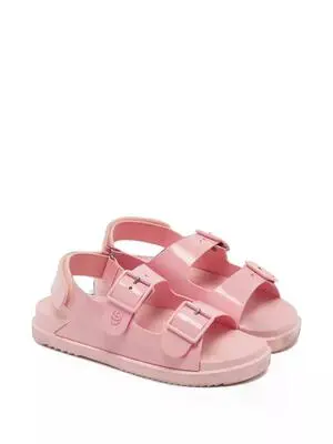 Gucci Rubber Double G Slingback Sandals - Pink