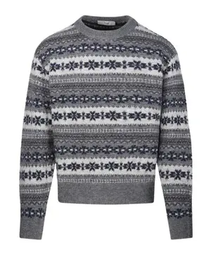 DUNST Fair Isle Knit Sweater