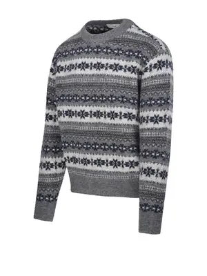 DUNST Fair Isle Knit Sweater