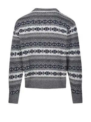 DUNST Fair Isle Knit Sweater