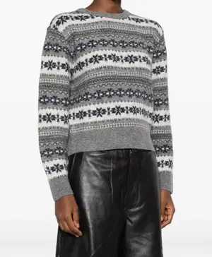 DUNST Fair Isle Knit Sweater