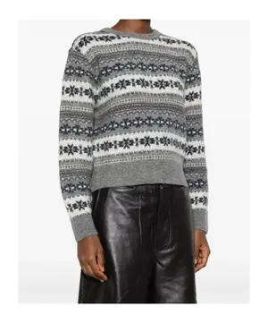 DUNST Fair Isle Knit Sweater