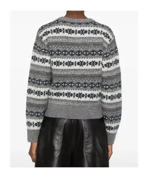 DUNST Fair Isle Knit Sweater